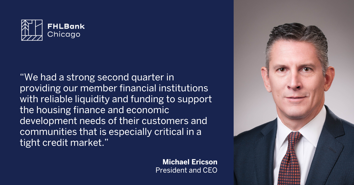 FHLBank Chicago Announces Q2 2024 Financial Highlights | FHLBC