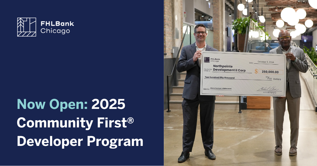 FHLBank Chicago Provides $3 Million for Community First® Developer ...